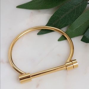 Jewelry | Gold Plated Shackle Cuff | Poshmark